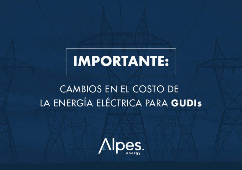 Importante noticia para las GUDIs: Cambio drástico en su costo energía